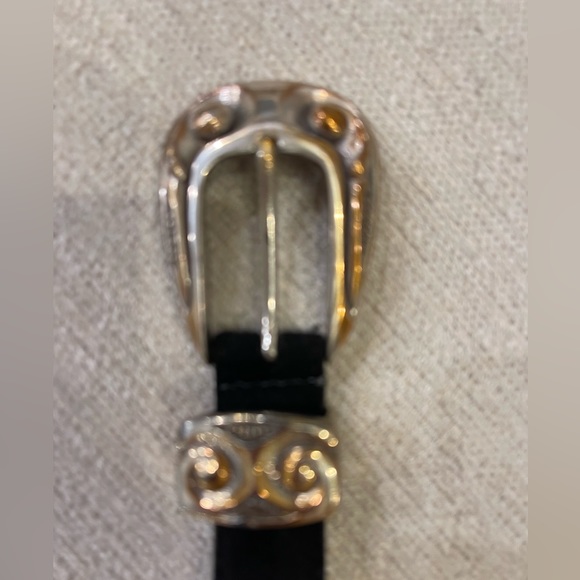 Brighton | Accessories | Leather Brighton Belt W Silver Belt Buckles ...